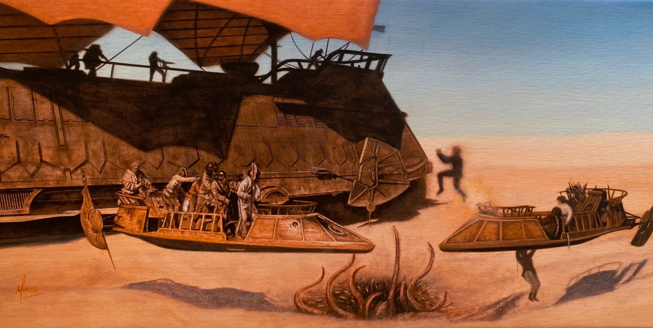 "Sarlacc Pit" - Return of the Jedi - Lucas Films – The Art of Mike Kupka
